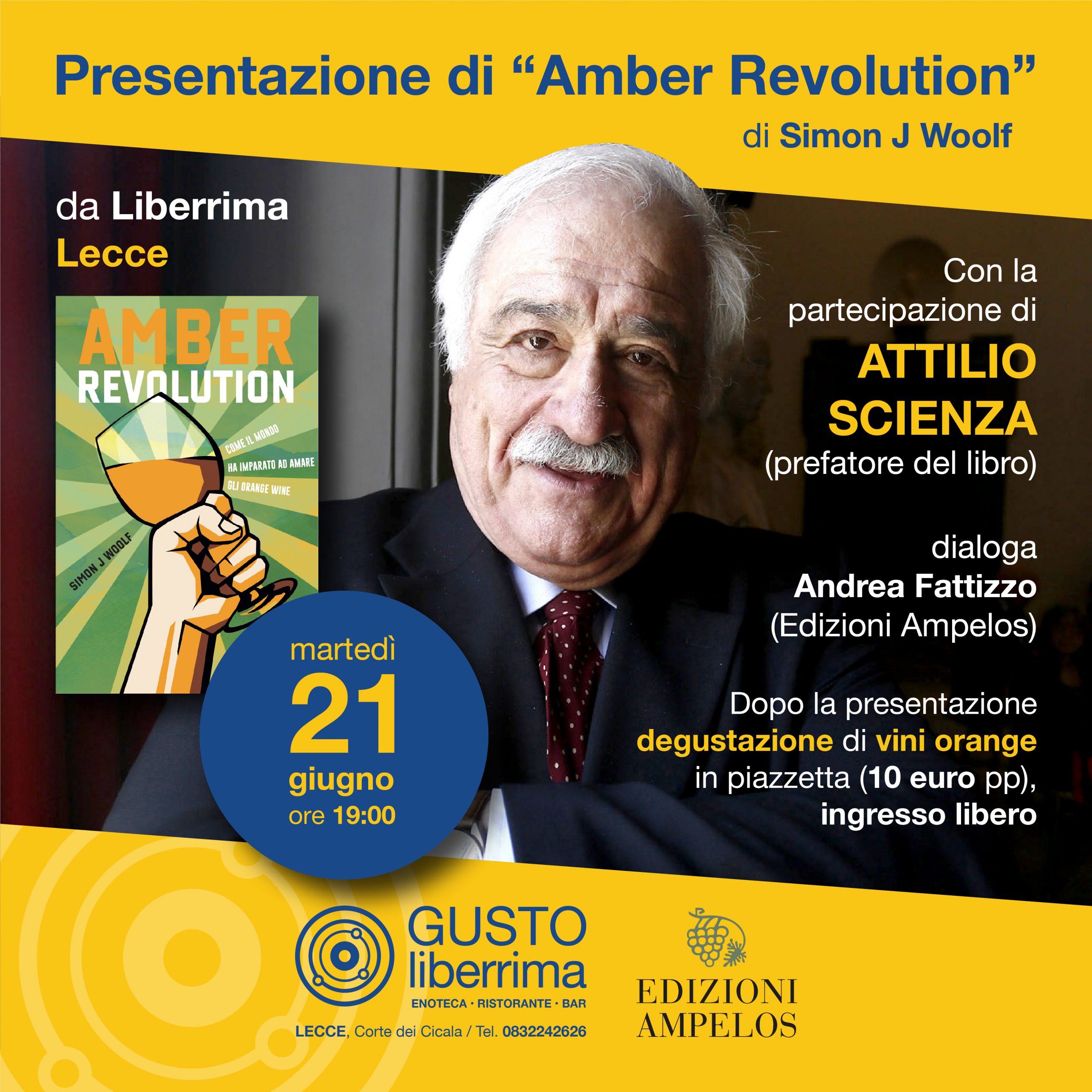 PRESENTAZIONE DEL LIBRO "AMBER REVOLUTION" CON ATTILIO SCIENZA ...