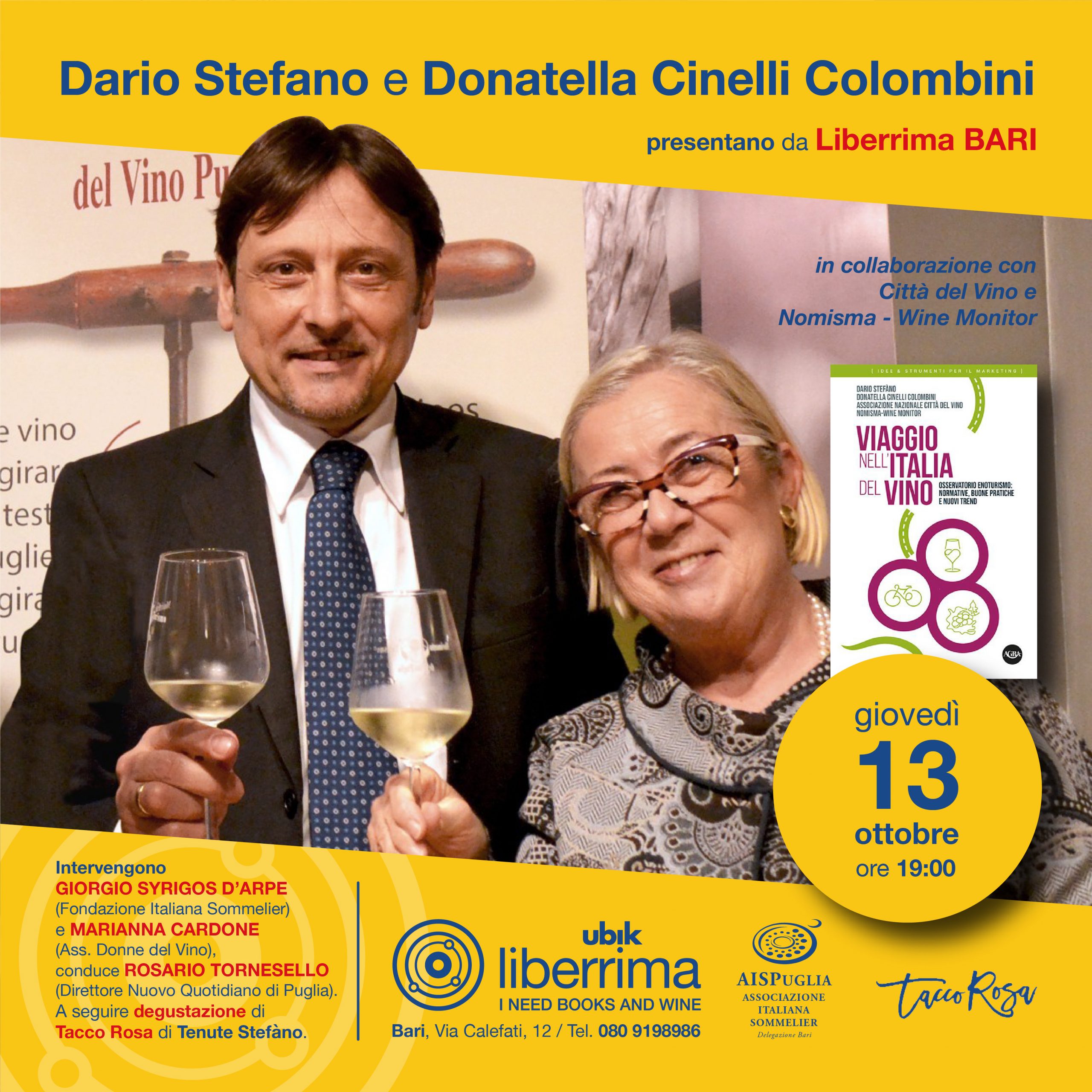 DARIO STEFÀNO E DONATELLA CINELLI COLOMBINI PRESENTANO "VIAGGIO NELL ...
