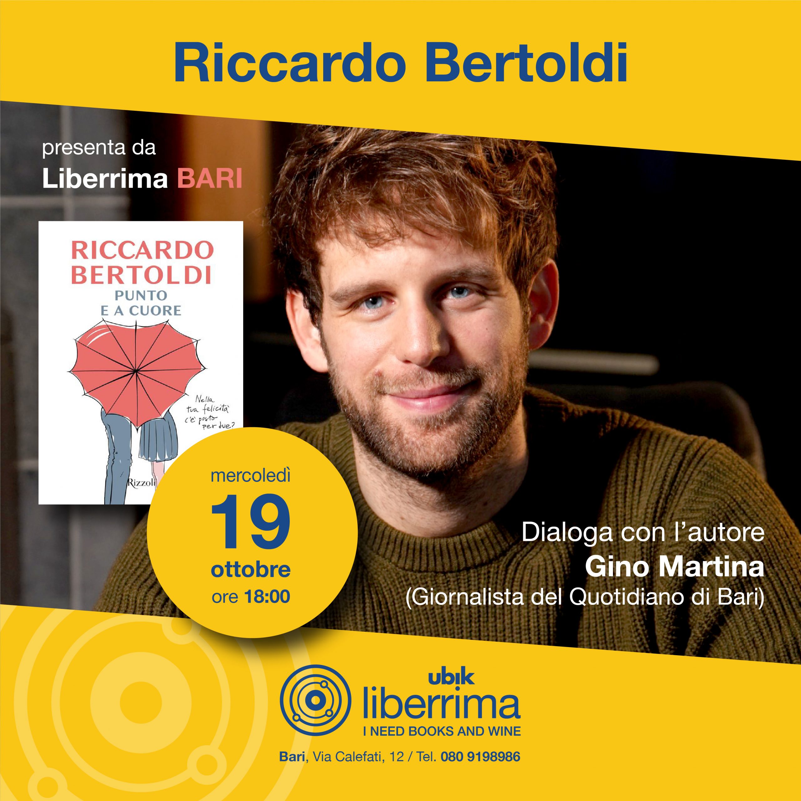 RICCARDO BERTOLDI PRESENTA IL SUO ULTIMO LIBRO "PUNTO E A CUORE ...